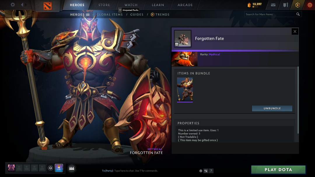 DOTA 2 Aghanim's Collectors Cache 2021 - Forgotten Fate (Mars), Video ...