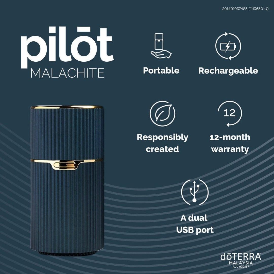 Doterra Pilot Diffuser, Beauty & Personal Care, Fragrance & Deodorants ...