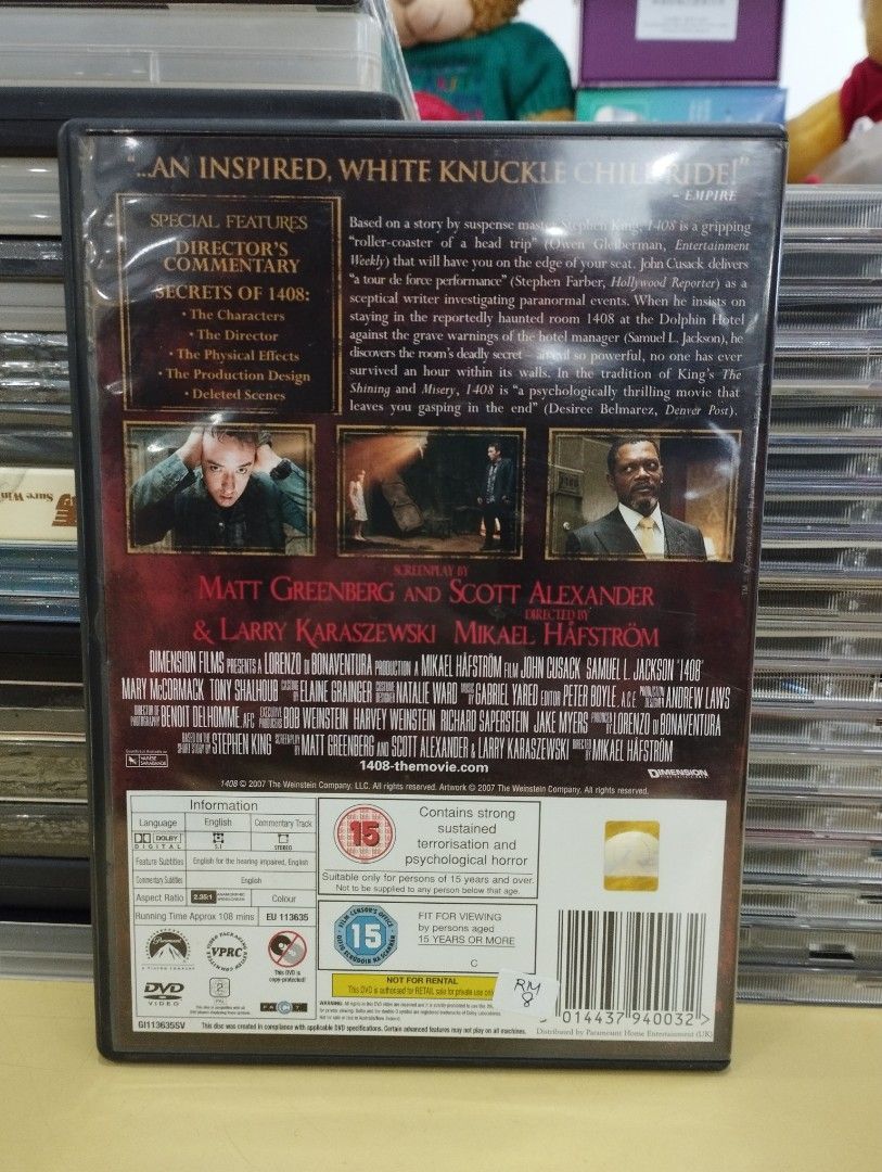 (DVD) 1408 Director's Cut Edition, Hobbies & Toys, Music & Media, CDs ...