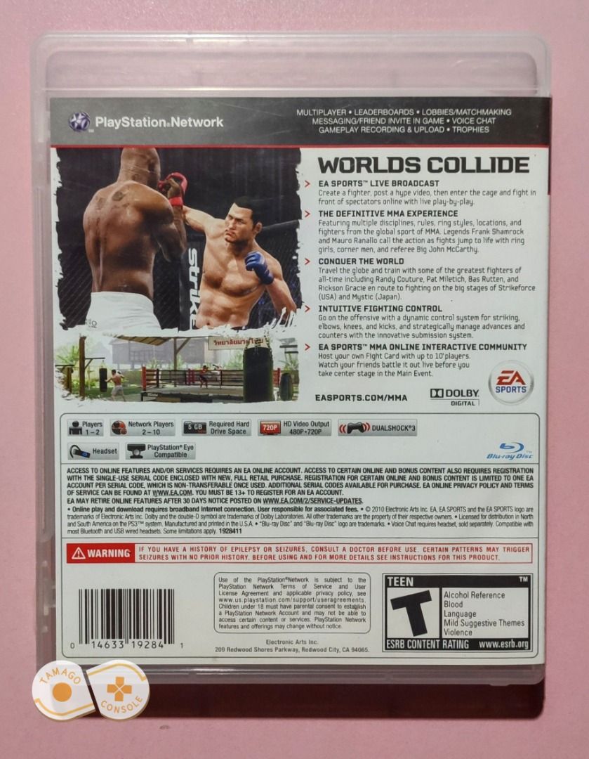 EA Sports MMA - [PS3 Game] [ENGLISH Language] [CIB / Complete in Box ...