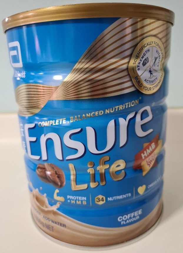 Ensure Life, Coffee/Vanilla less sugar, 850g, Health & Nutrition ...