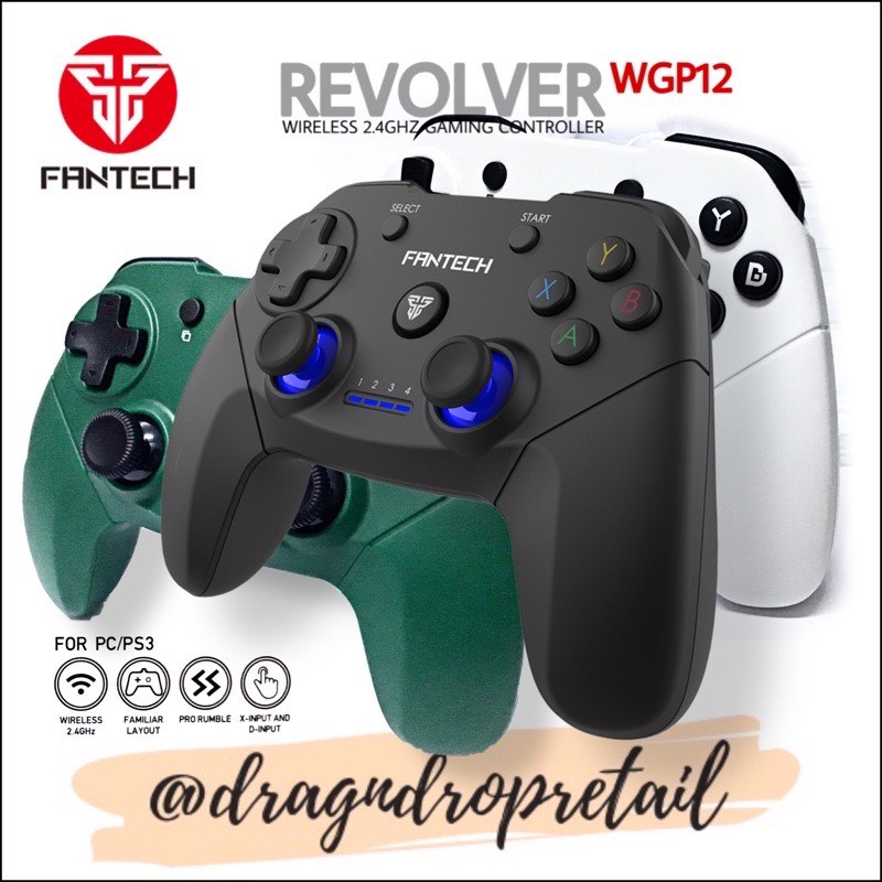 FANTECH WGP12 REVOLVER Wireless 2.4GHz Gaming Controller Gamepad ...