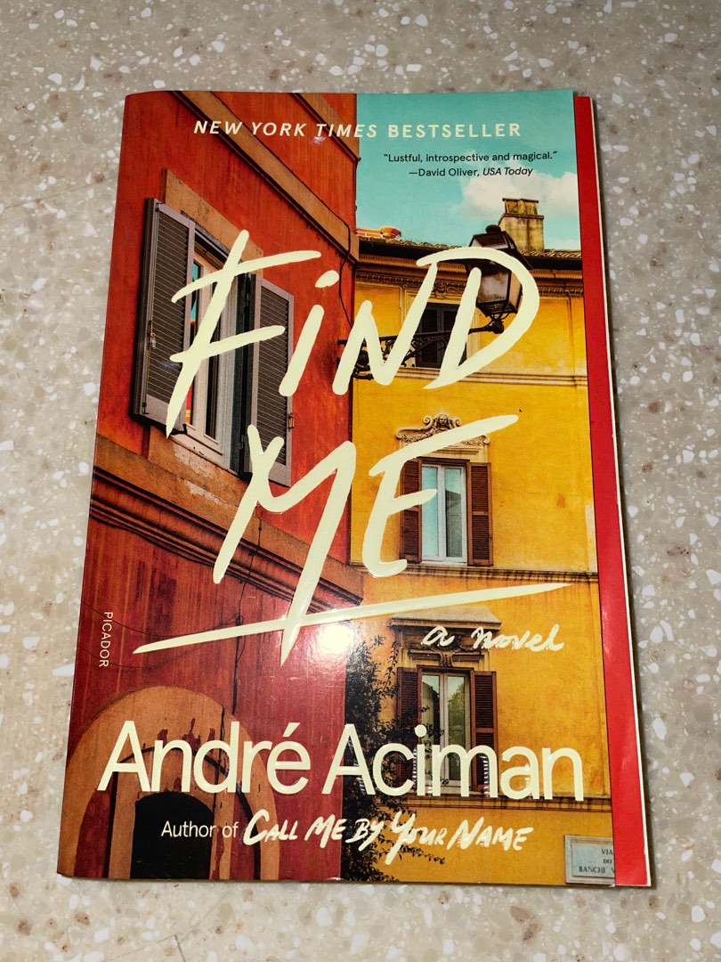 find me by andre aciman (preloved book), Hobbies & Toys, Books ...