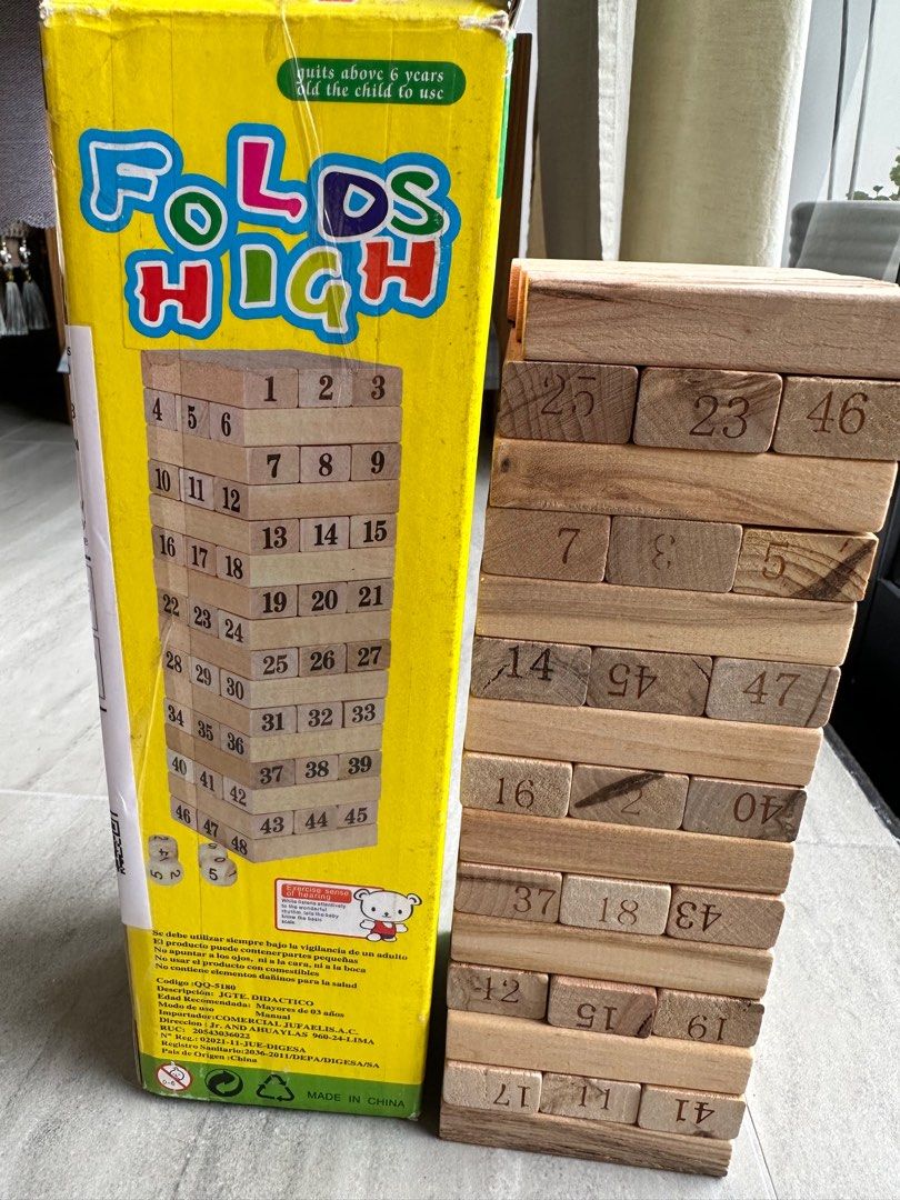 Folds high wood toy, Hobbies & Toys, Toys & Games on Carousell