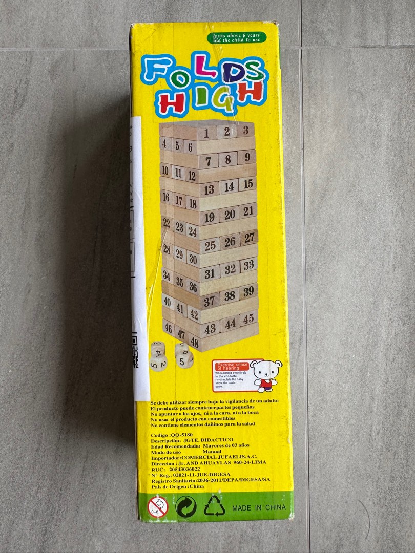 Folds high wood toy, Hobbies & Toys, Toys & Games on Carousell