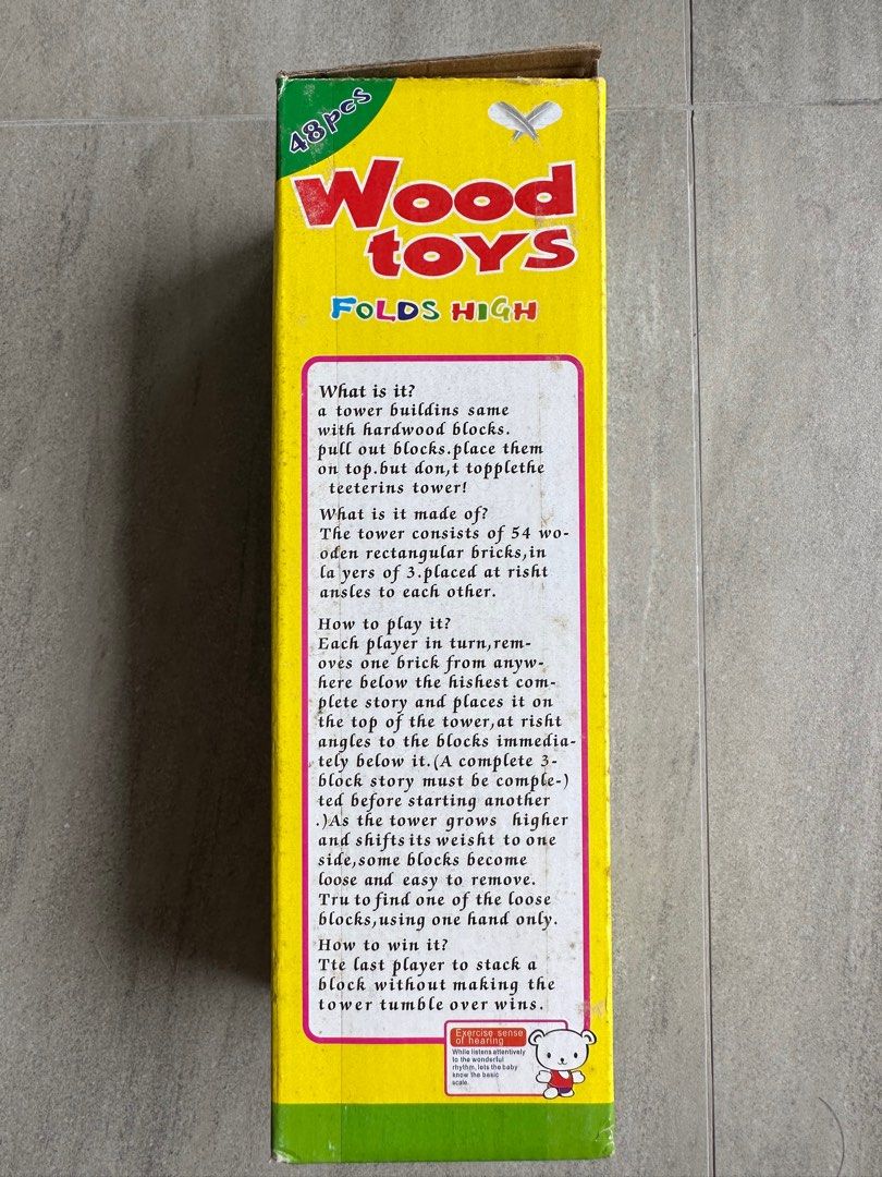 Folds high wood toy, Hobbies & Toys, Toys & Games on Carousell