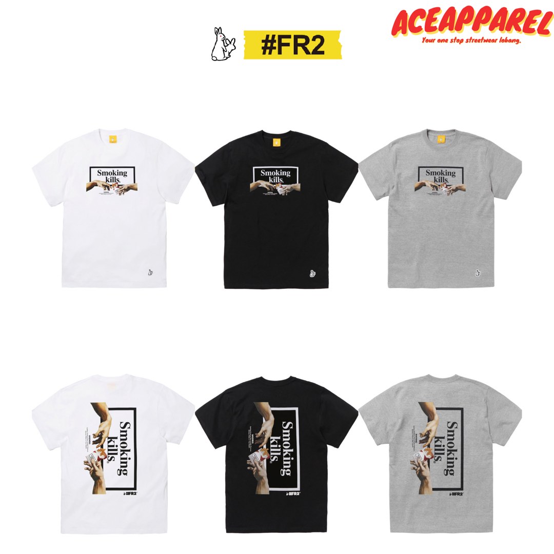 FR2 Smoking Kills Box Logo Tee, Men's Fashion, Tops & Sets, Tshirts & Polo Shirts on Carousell
