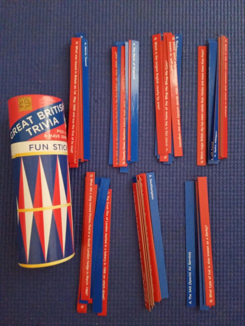 Fun sticks (Great British Trivia), Hobbies & Toys, Toys & Games on ...