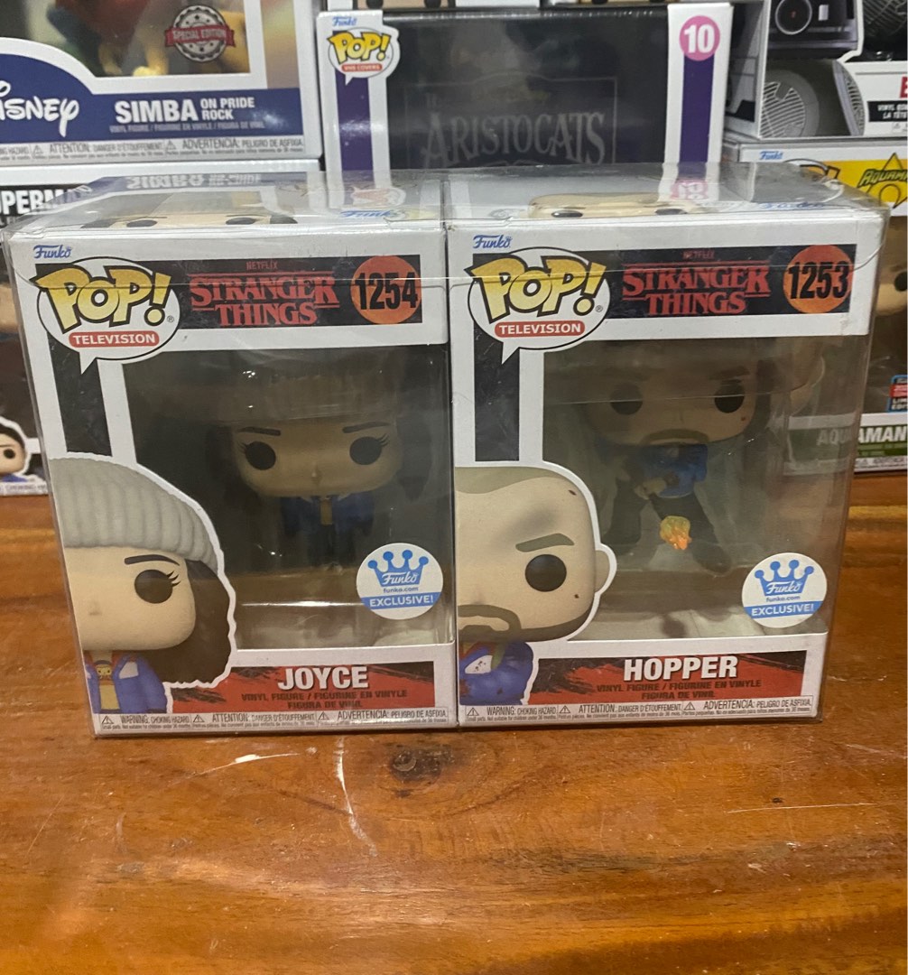 Funko Pop stranger things hopper and joyce, Hobbies & Toys, Toys ...