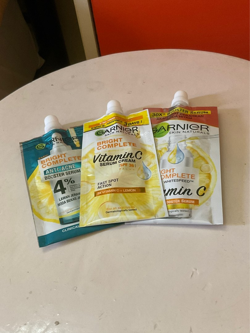 Garnier Sample Set, Beauty & Personal Care, Face, Face Care on Carousell