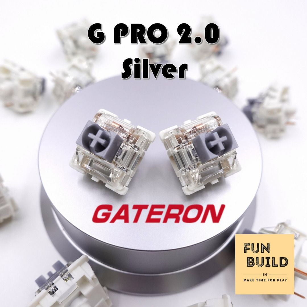 Gateron G PRO 2.0 Silver Switches for Mechanical Keyboards, Computers ...