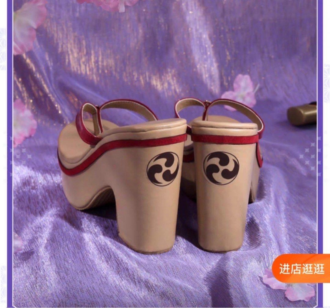 Genshin Impact Raiden Shogun Ei Cosplay Heels/Shoes, Hobbies & Toys ...