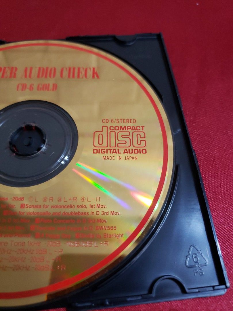 GOLD CD AUDIOPHILE HI FI SACD TEST / 1988 JAPAN PRESS ( 24 KARAT GOLD ...