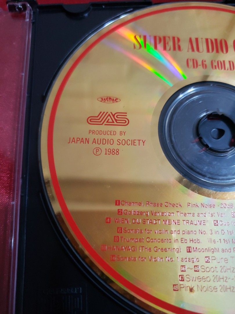 GOLD CD AUDIOPHILE HI FI SACD TEST / 1988 JAPAN PRESS ( 24 KARAT GOLD ...