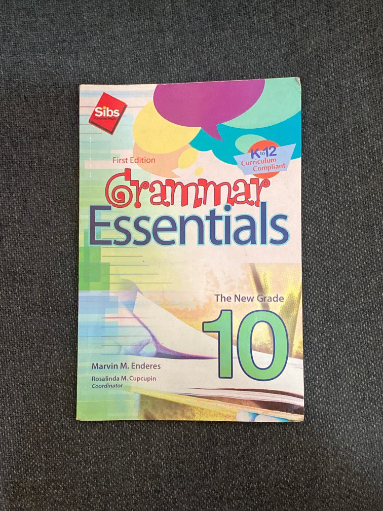 Grammar Essentials Grade 10 First Edition English book Junior High ...