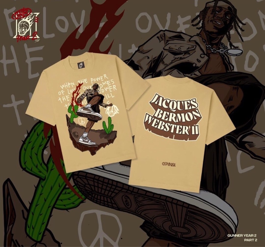 Gunner Clothing - Travis Scott, Men's Fashion, Tops & Sets, Tshirts ...