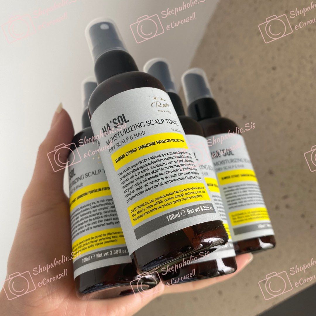 專業頭皮護理品牌HA’SOL頭皮強化滋養/ 補水保濕滋潤/ 去油强化營養液 100ml去油控油清爽頭皮強化防脫生髮鎮定止痕鞏固髮根 減少頭屑 ...
