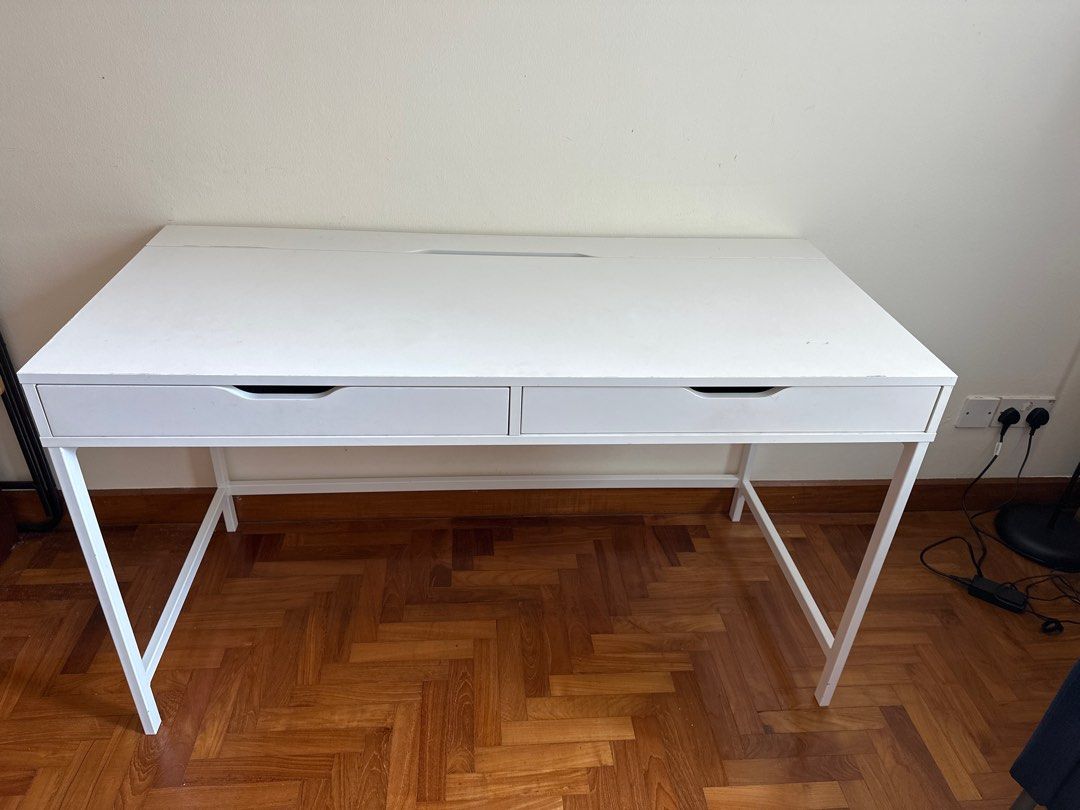 Ikea Alex Table - study desk with drawers / dressing, Furniture & Home ...