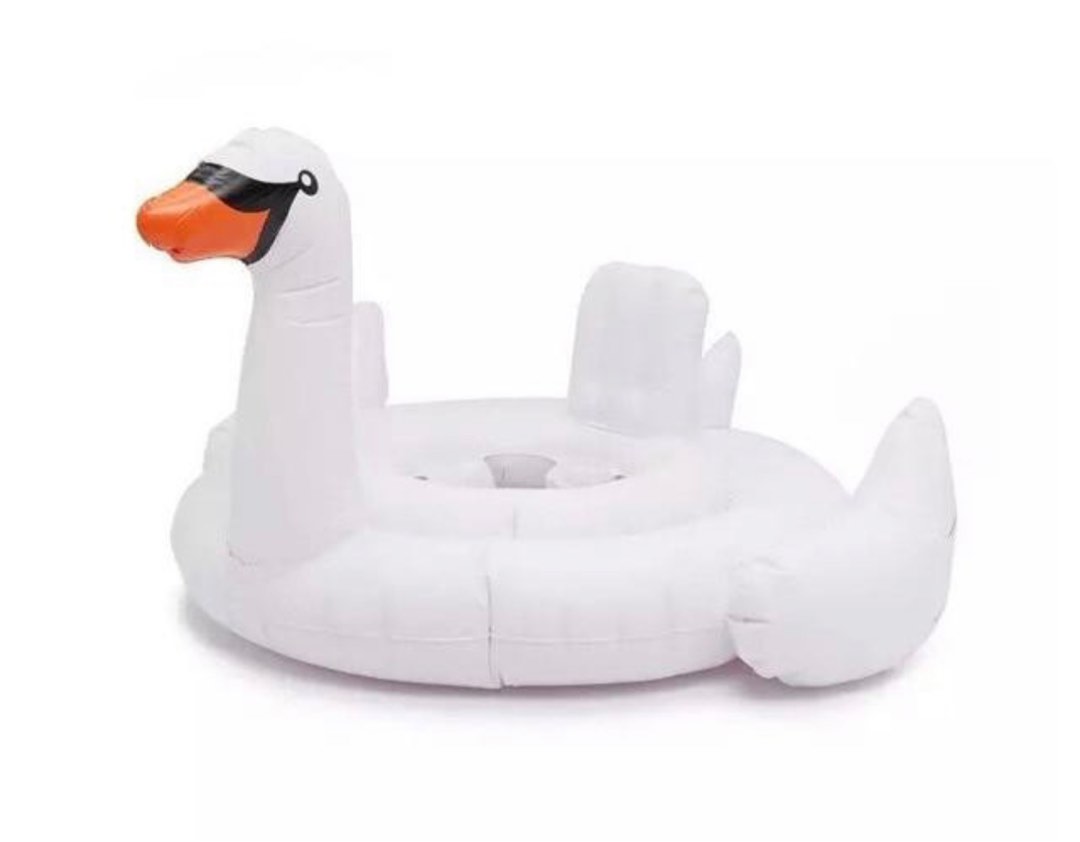 Inflatable swan swim float, Babies & Kids, Infant Playtime on Carousell