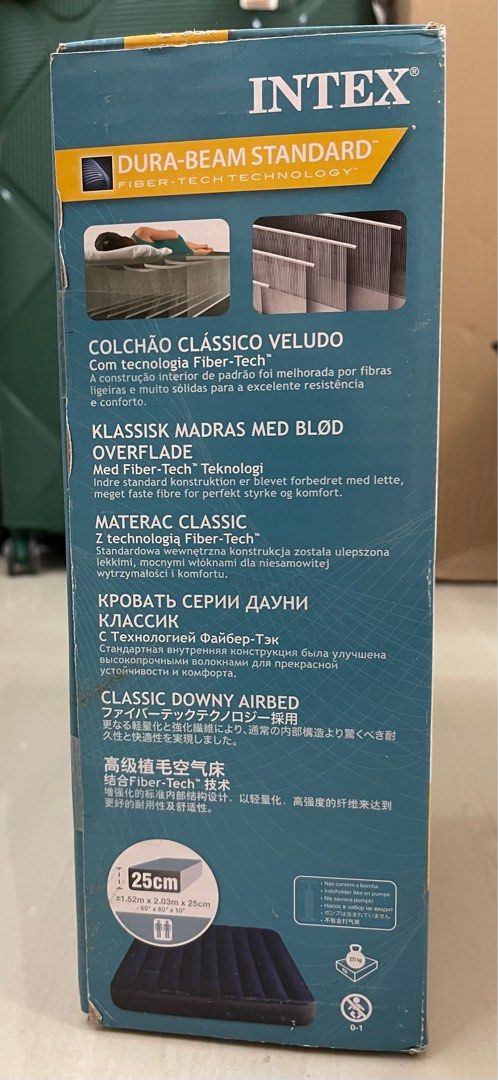 Intex Air Mattress Queen size with Pump, Furniture & Home Living ...