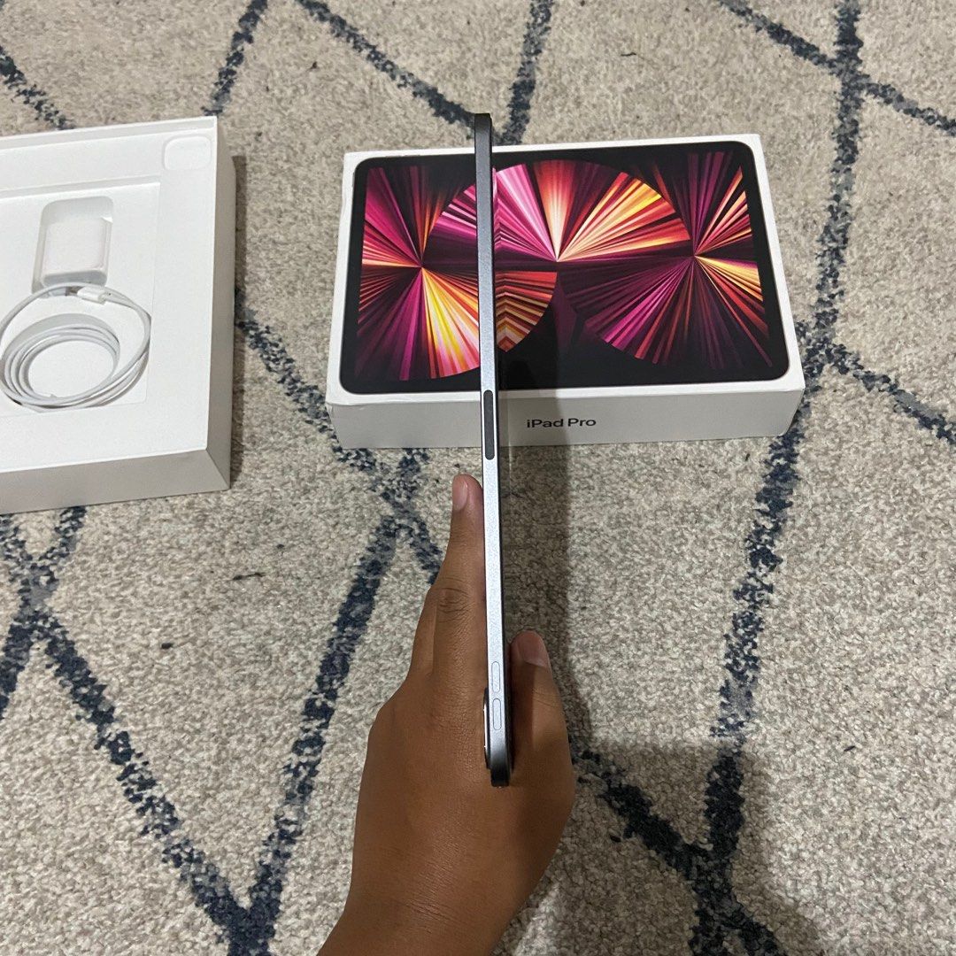 ipad pro m1 11 inch 2021 grey 128gb wifi garansi sd 07 feb 2024, Telepon Seluler & Tablet ...
