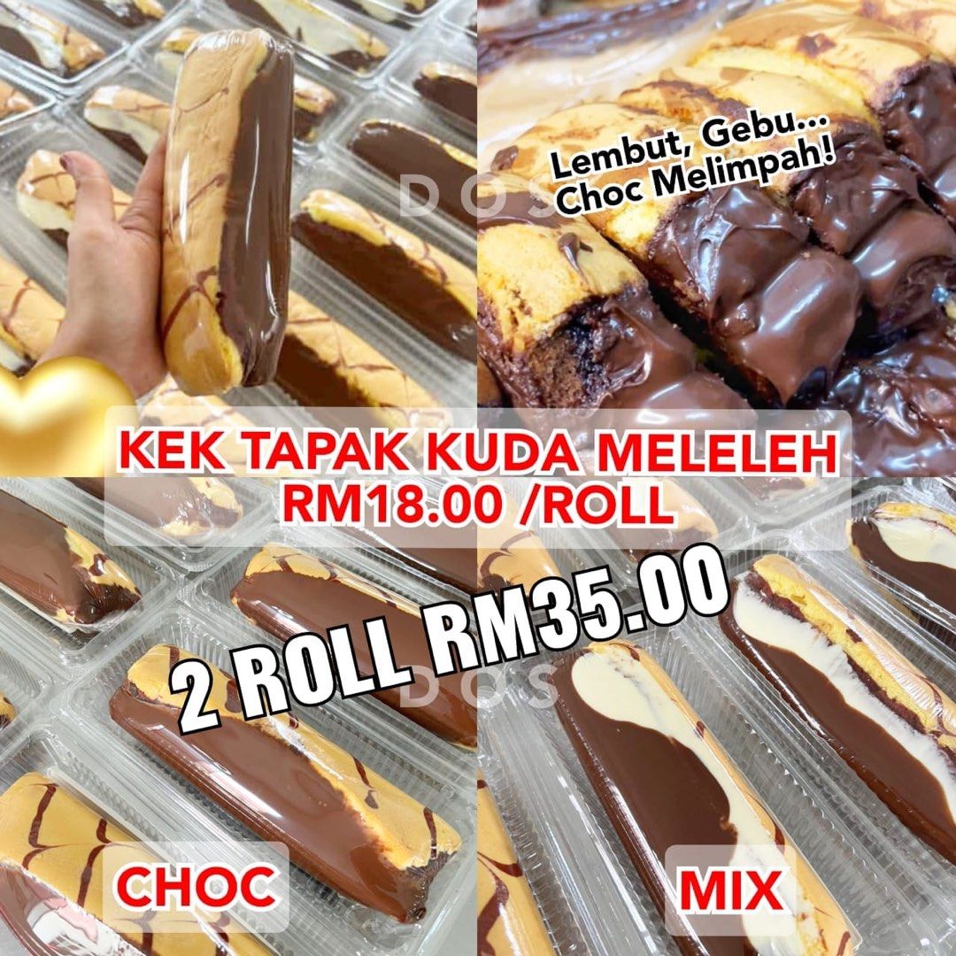 Kek Tapak Kuda Meleleh ( Choc & Mix ), Food & Drinks, Homemade Bakes on ...