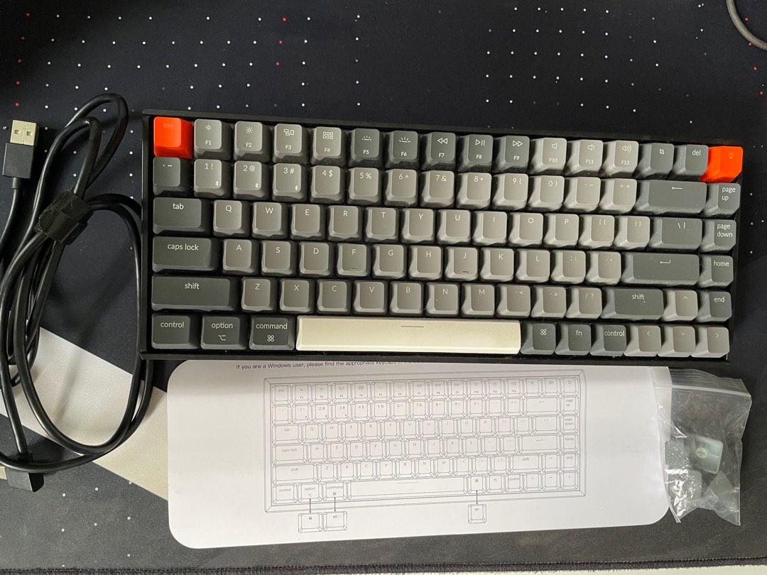 Keychron K2 V1 White Backlight Blue Switch, Computers & Tech, Parts ...