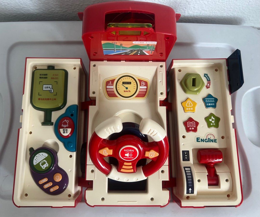 Kids Toys: Red School Bus - 11 inches long on Carousell