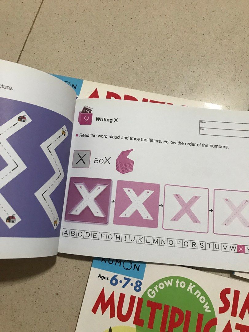 KUMON Letters Addition Subtraction Multiplication, Hobbies & Toys ...