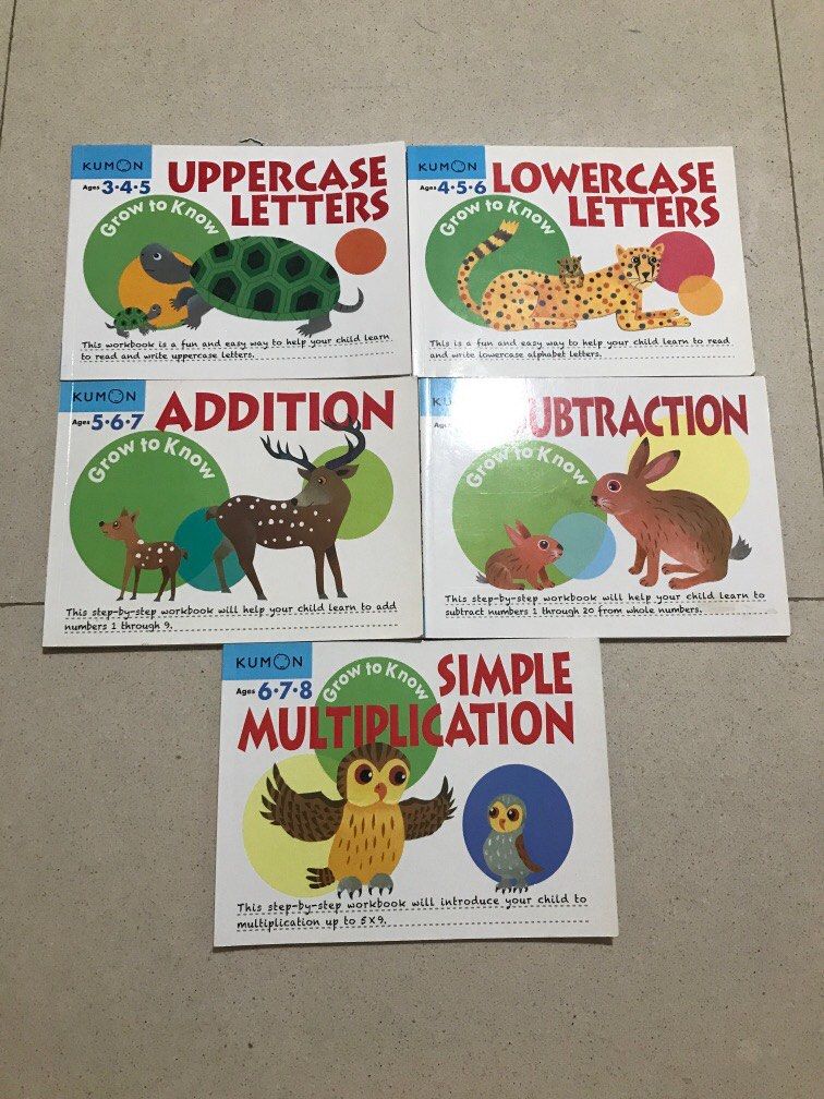KUMON Letters Addition Subtraction Multiplication, Hobbies & Toys ...