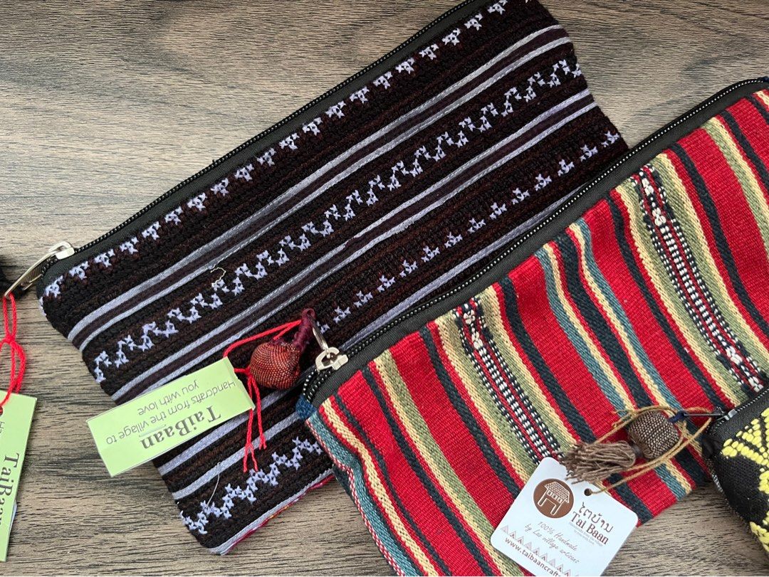 Laos Traditional Handmade Tribal Pencil Case / Pouch, Men's Fashion ...