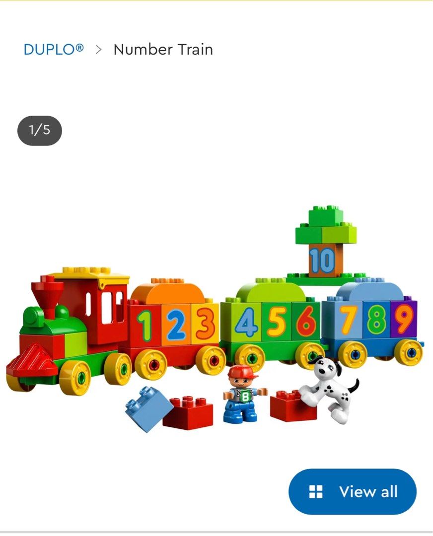 Lego 10558 Number Train, Hobbies & Toys, Toys & Games on Carousell