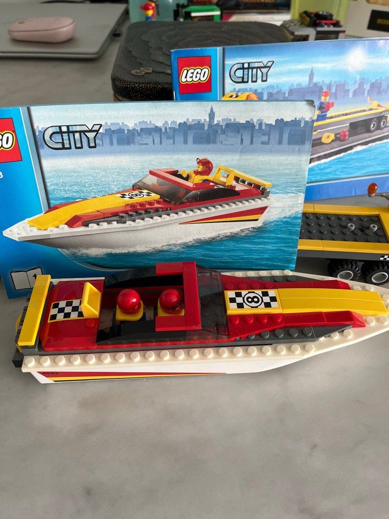 Lego City Power Boat Transporter 4643, Hobbies & Toys, Toys & Games on ...