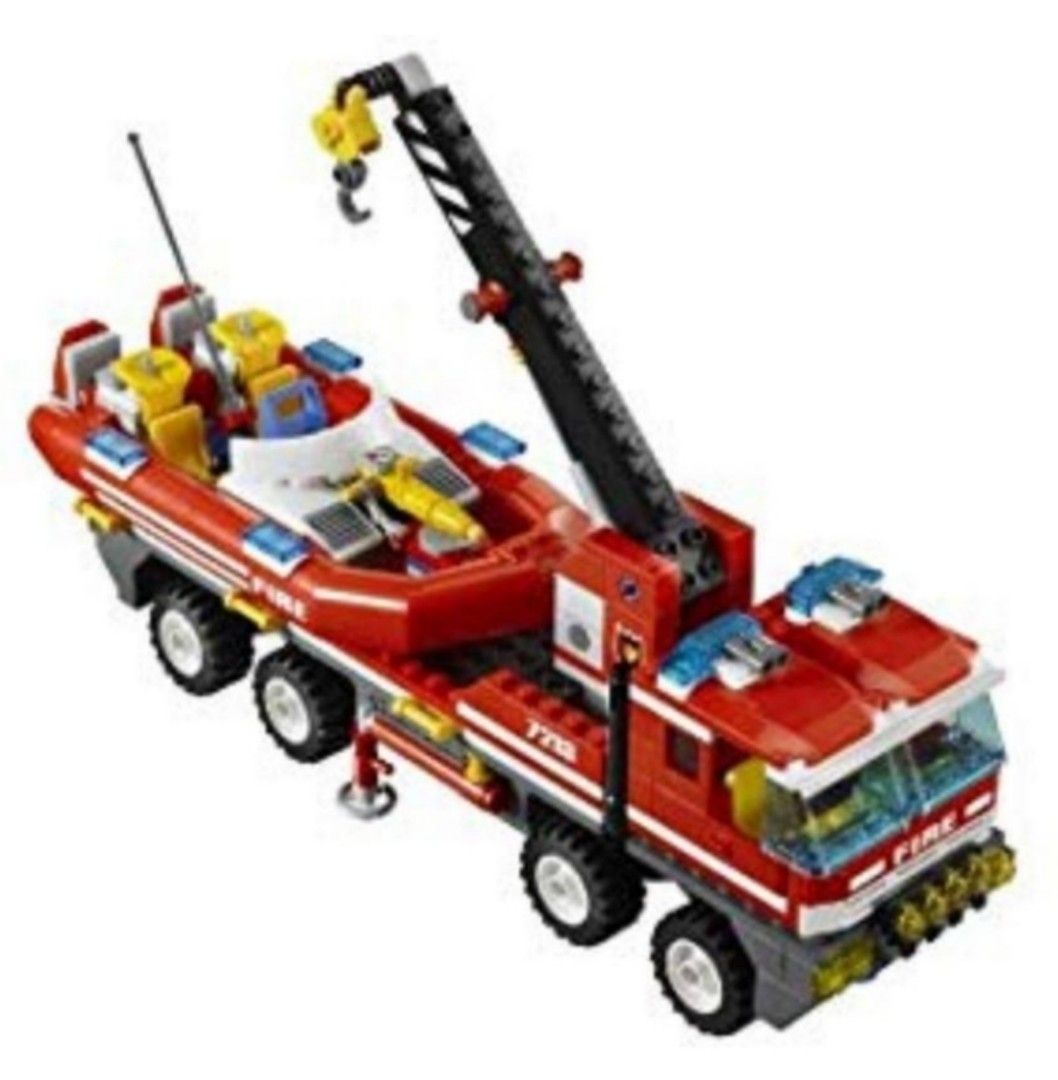 LEGO CITY SET - Offroad Fire Truck & Fire Boat (7213), Hobbies & Toys ...