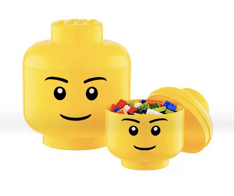Lego storage Head (Large), Hobbies & Toys, Toys & Games on Carousell