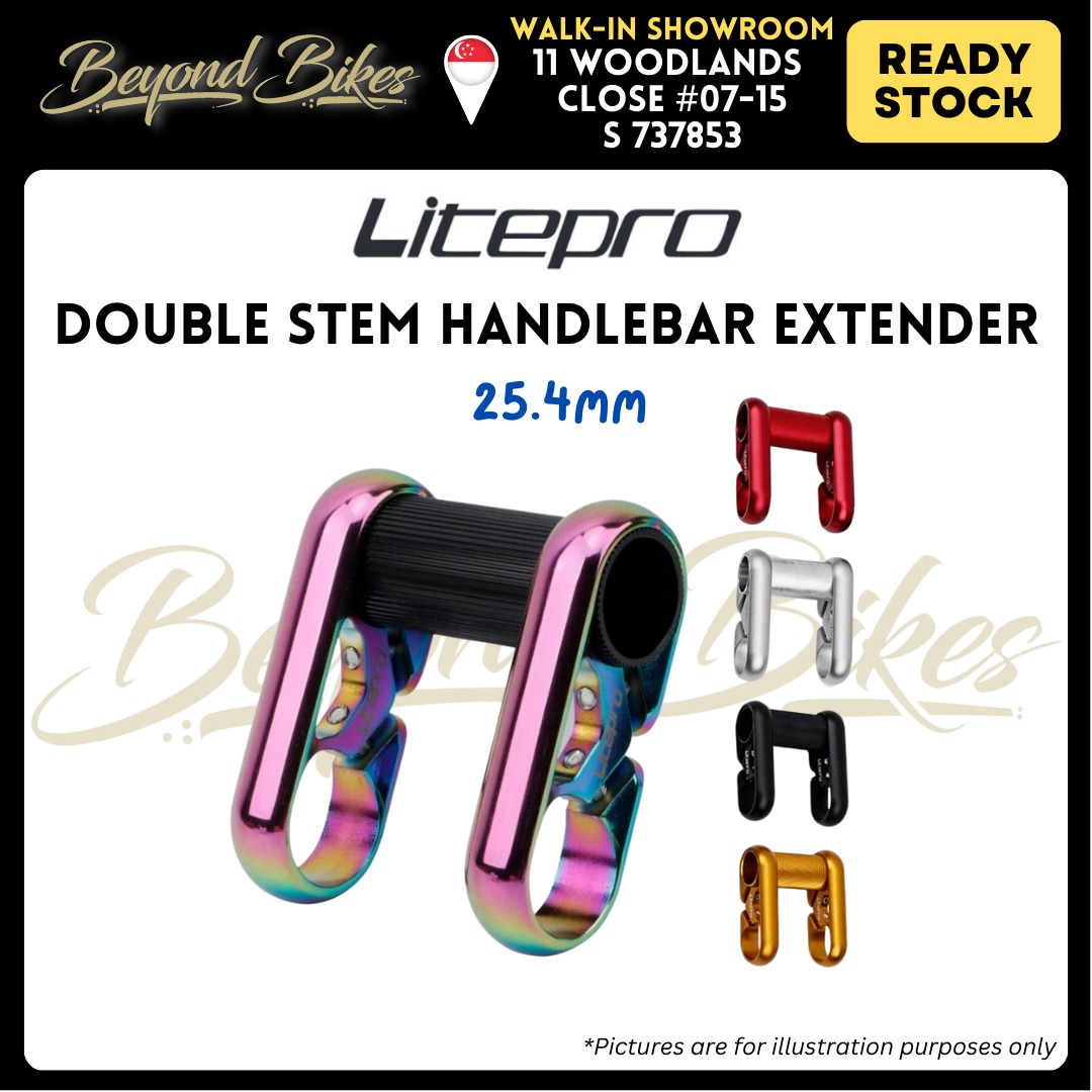 Litepro Double Stem 25.4mm, Sports Equipment, Bicycles & Parts, Parts ...