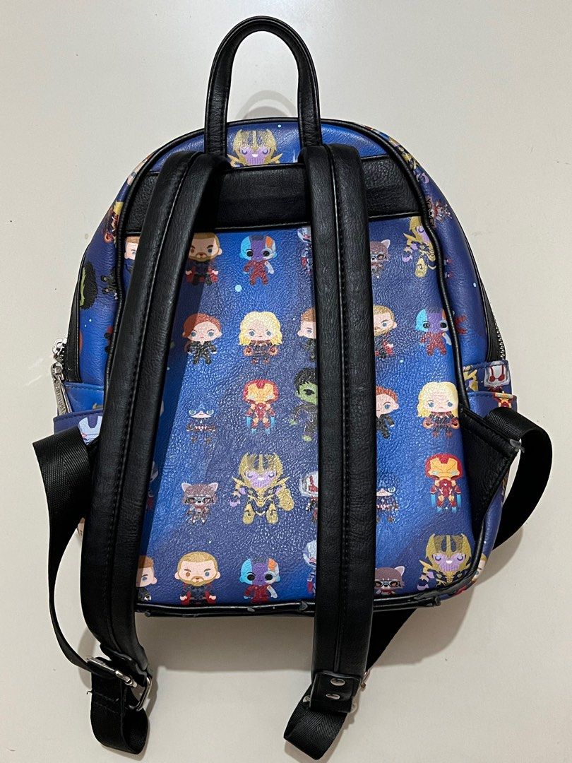 Loungefly Marvel The Avengers Chibi All Over Print Mini Backpack, Women ...