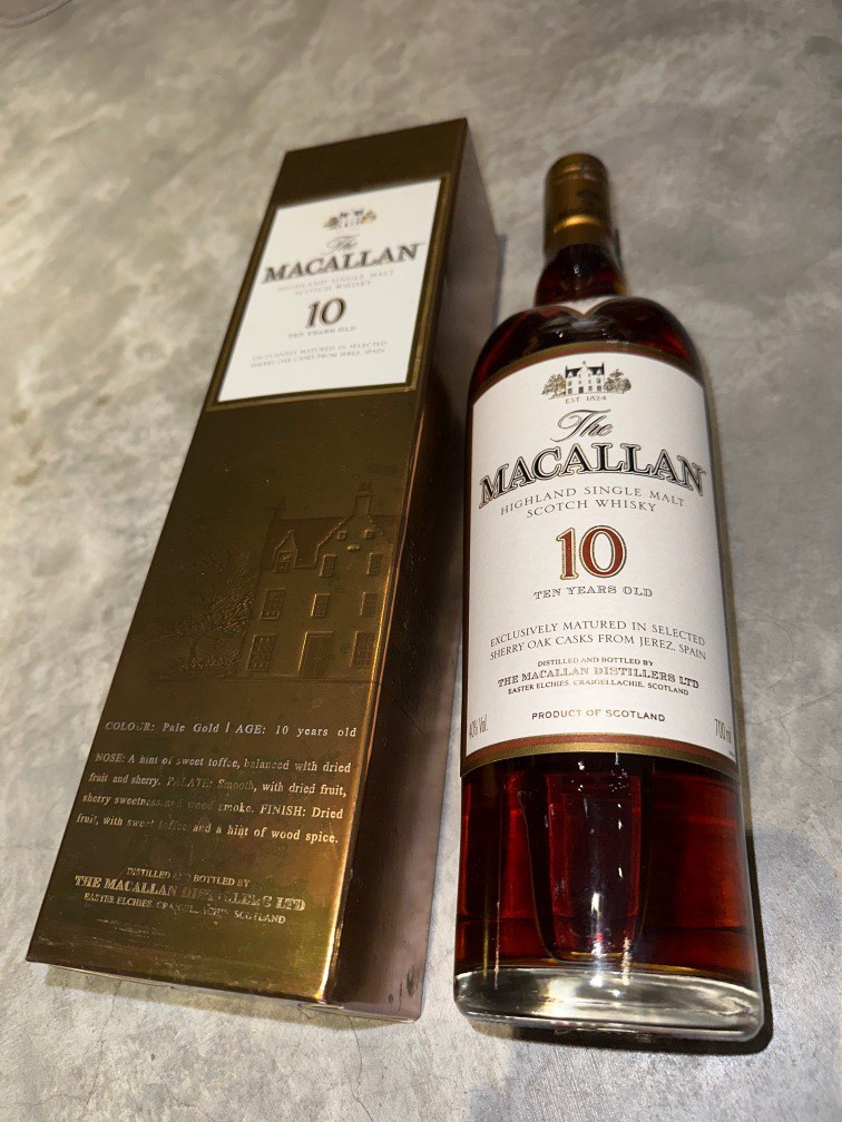 Macallan 10 years old (discontinued bottling), Food & Drinks, Alcoholic ...