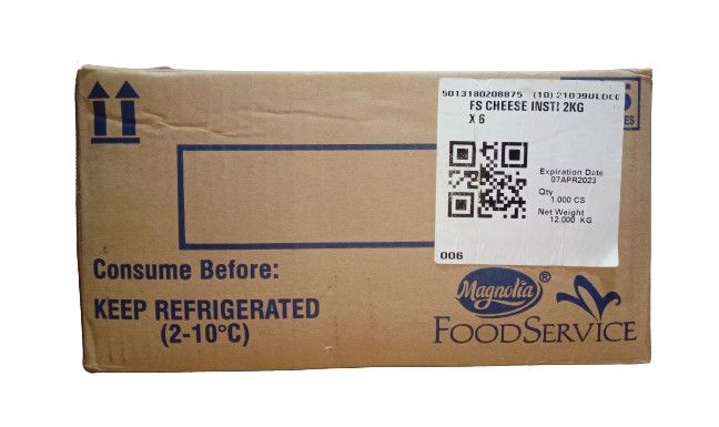 MAGNOLIA CHEESE Cheddar Food Service Cheese FS Cheese Bar Block 2kg ...