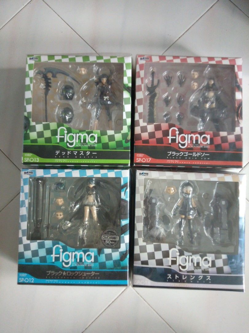 Original Max Factory Figma SP-012 Black Rock Shooter with DVD, SP-013 ...
