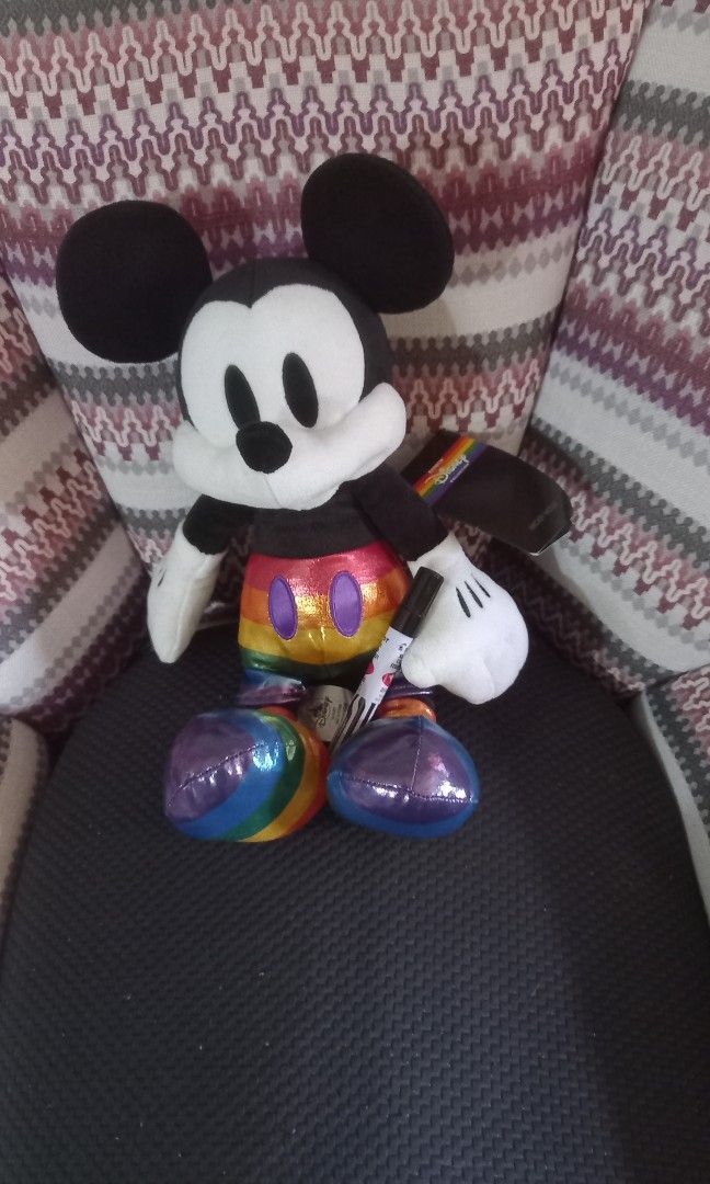 mickey mouse rainbow collectio pride month plush.2021, Hobbies & Toys ...