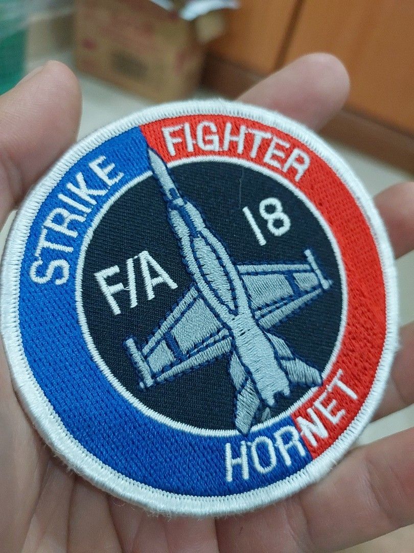 Military patches Strike Fighter FA 18 hornet, Hobbies & Toys ...
