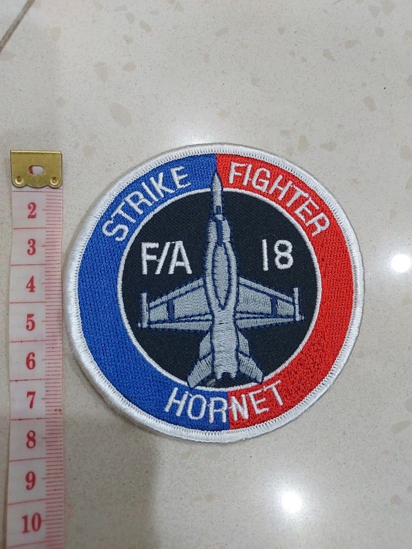 Military patches Strike Fighter FA 18 hornet, Hobbies & Toys ...
