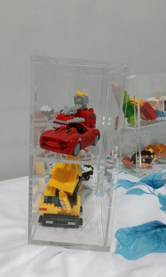 Muji acrylic display case with sliding door (S), Hobbies & Toys ...
