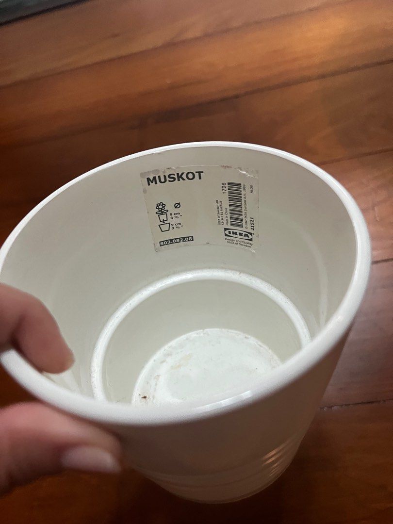 MUSKOT IKEA plant pot (12cm), Furniture & Home Living, Gardening, Pots ...