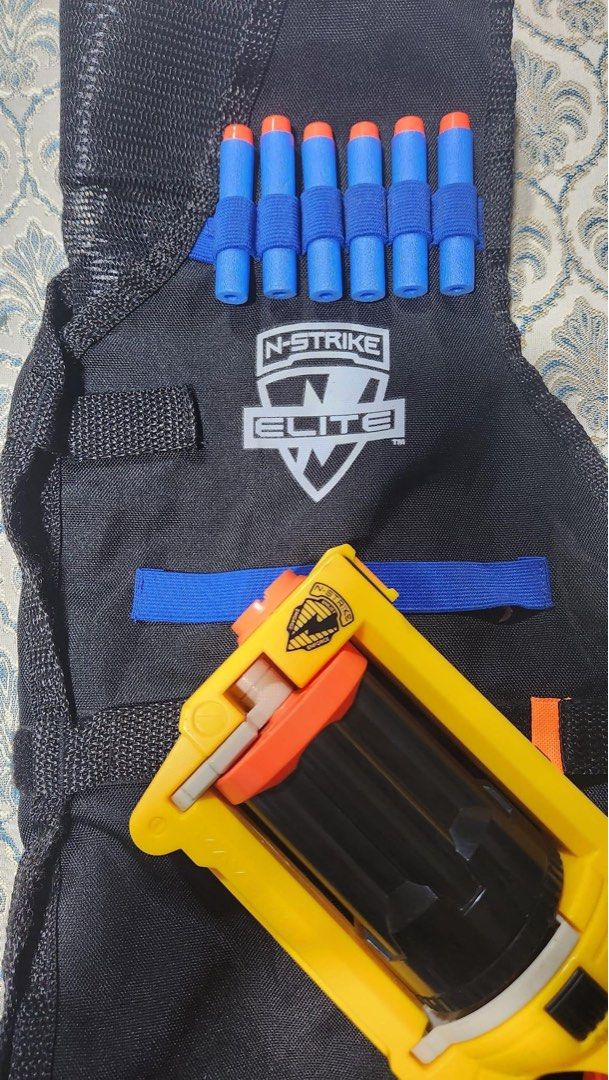 NERF N strike Elite Gun & NERF Tactical Vest, Hobbies & Toys, Toys ...