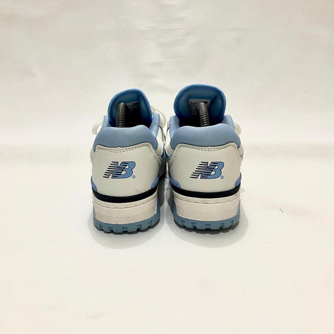 New Balance 550 UNC White University Blue, Fesyen Pria, Sepatu ...