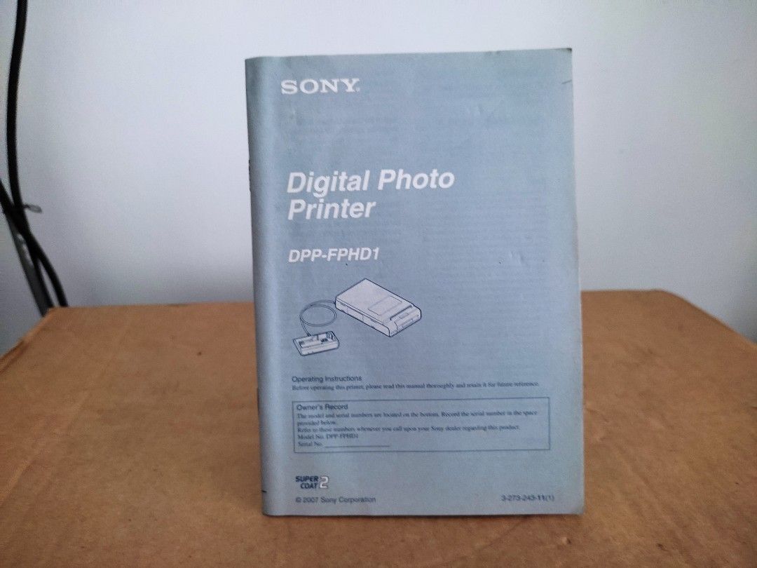 New Sony Digital Photo Printer..for DCS T70 camera, Computers & Tech ...