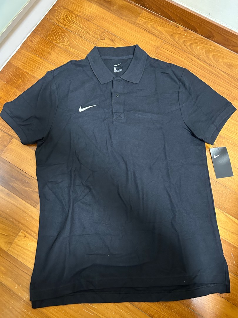 Nike logo cotton polo tee, Men's Fashion, Tops & Sets, Tshirts & Polo Shirts on Carousell