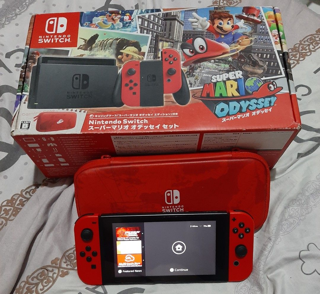 Nintendo Switch v1 Mario Edition Jailbreak, Video Gaming, Video Game ...